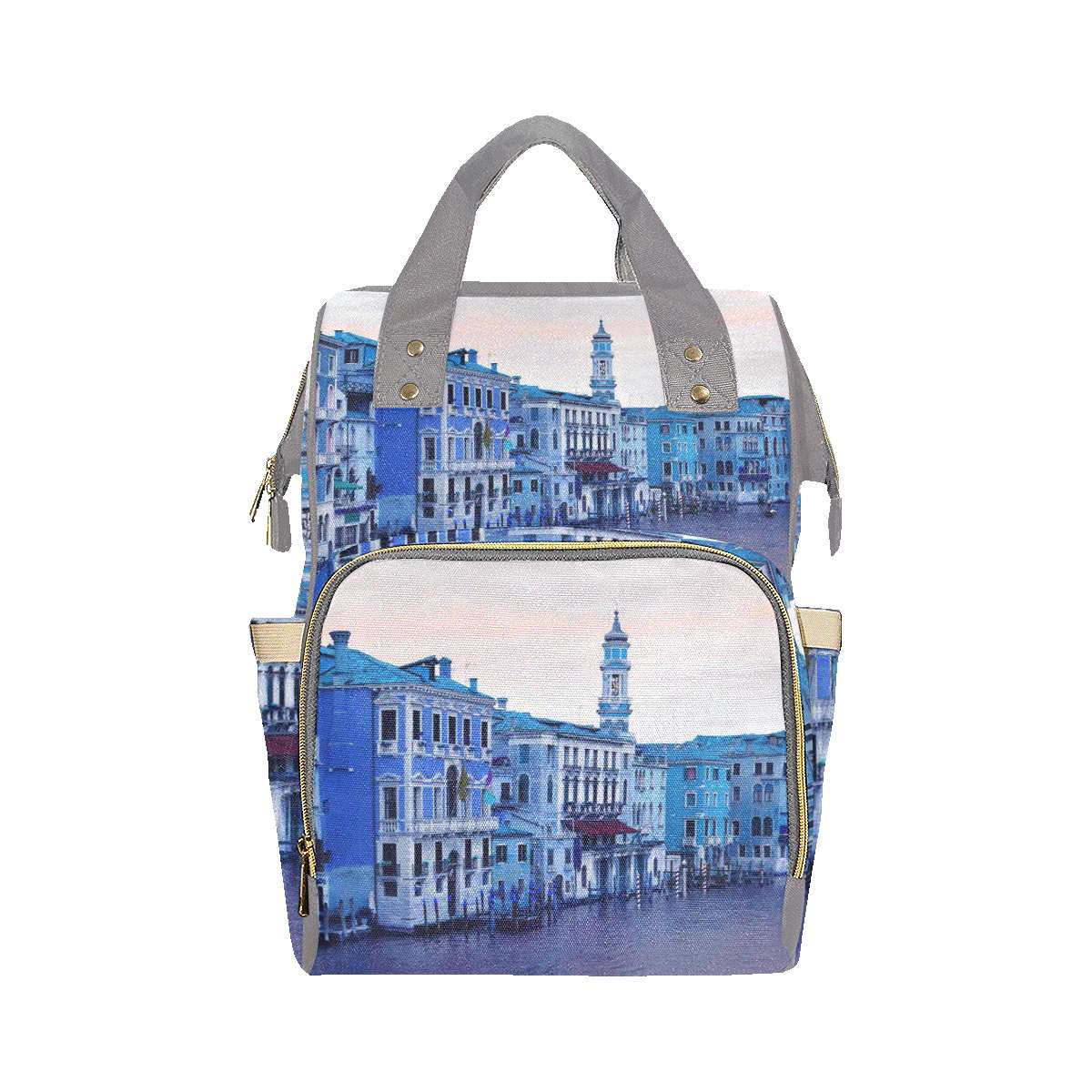 Custom Multi-Function Diaper Backpack - Custom Print on Demand | InterestPrint