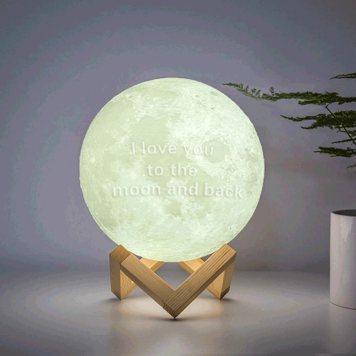 Custom Photo Engraved Moon Lamp(18cm)