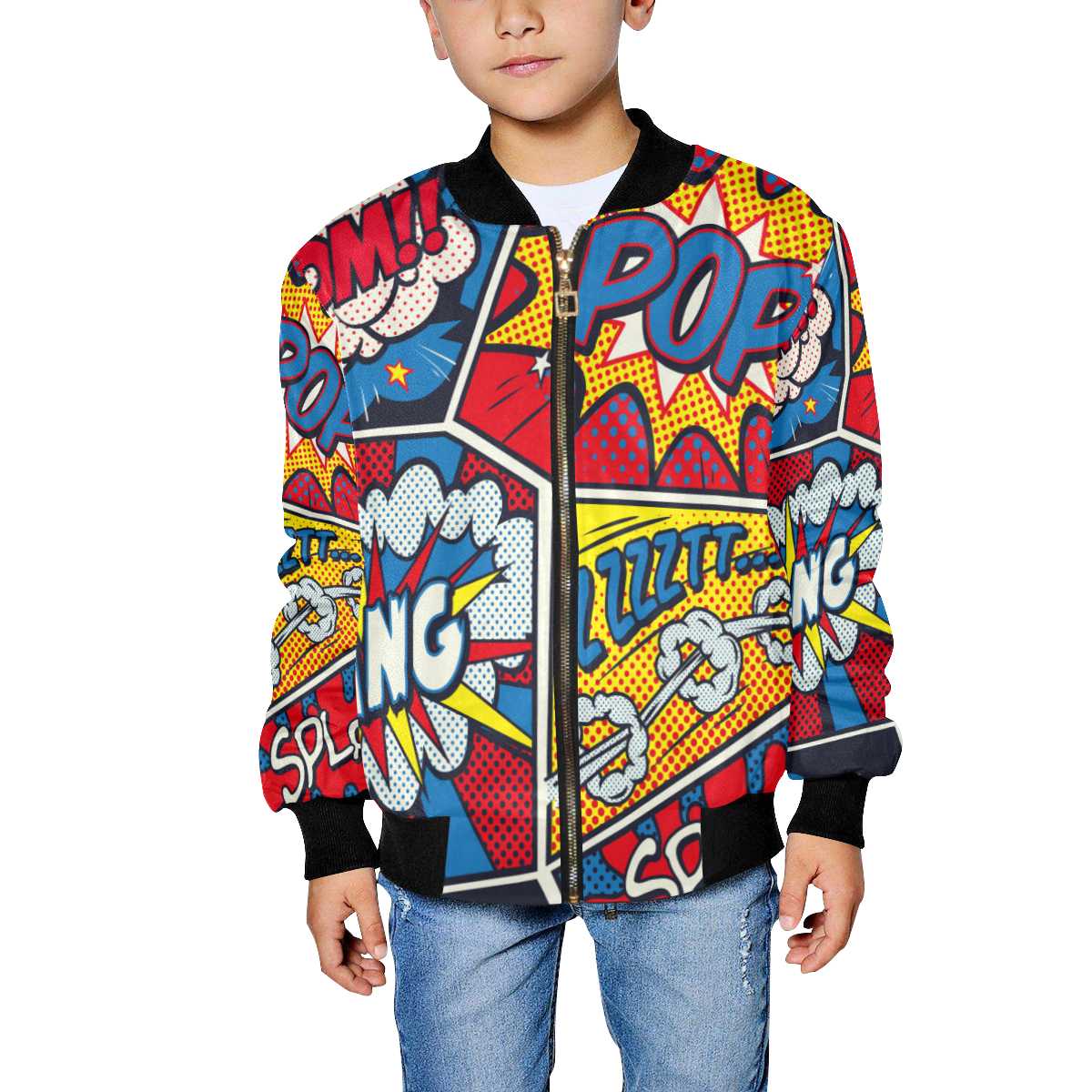 Personalized Kid's All Over Print Bomber Jacket-Sell Your Own Design ...