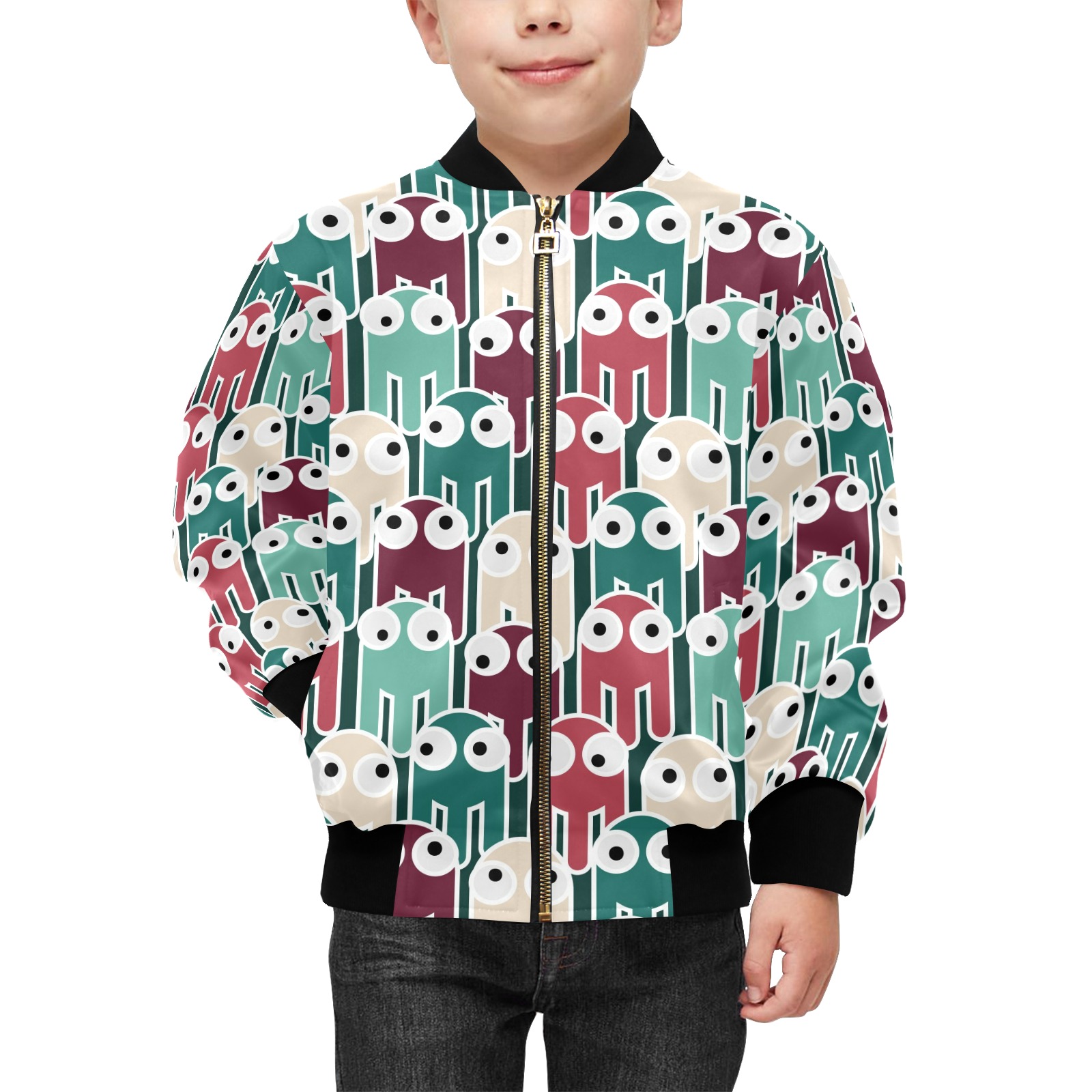 Custom Kids' Bomber Jacket with Pockets - All over printing | InterestPrint