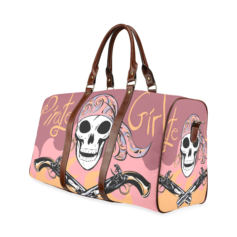 Custom Printing Travel Bag Brown (Small) - Print on Demand | InterestPrint