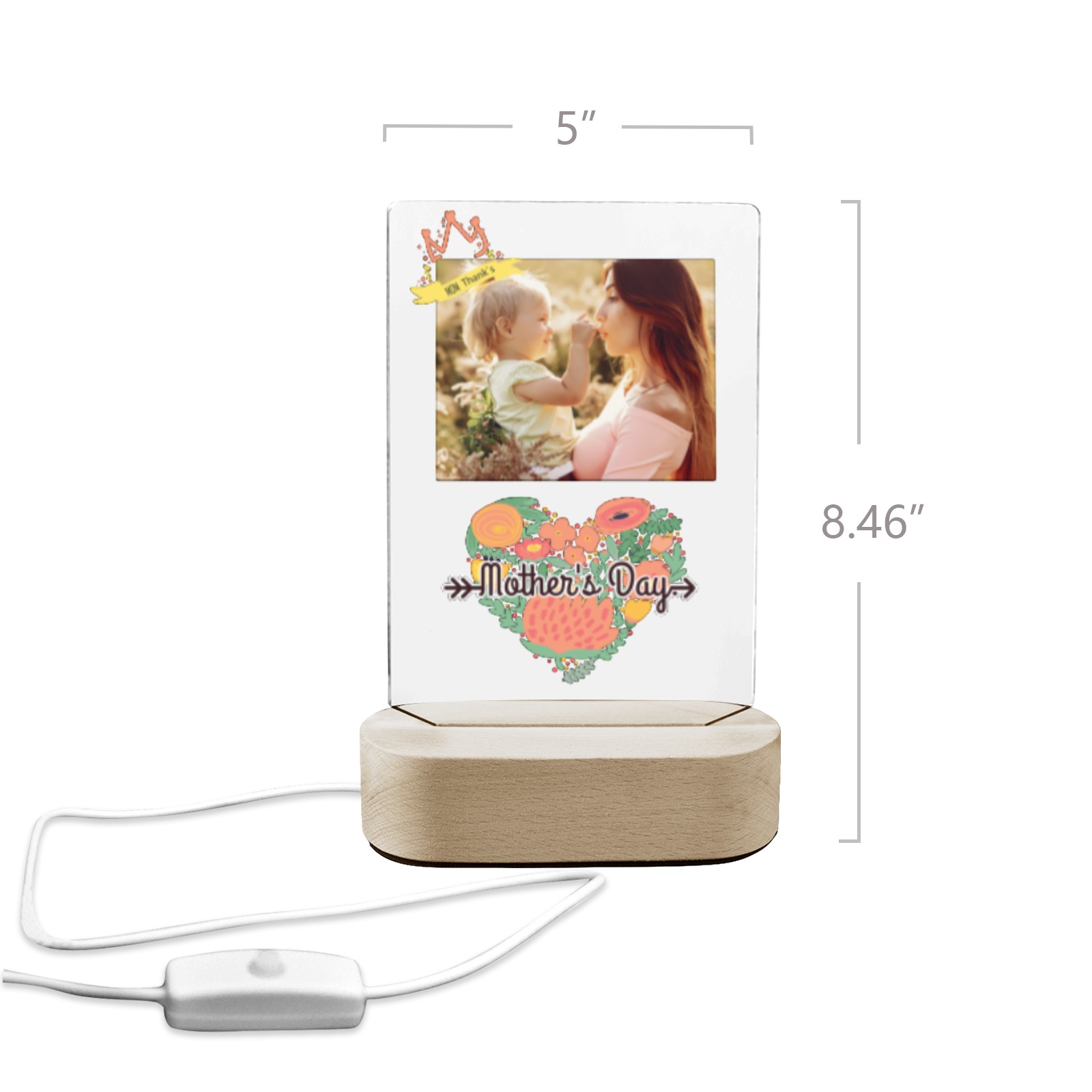 Acrylic Photo Panel with Lighted Stand | US Fulfillment – InterestPrint