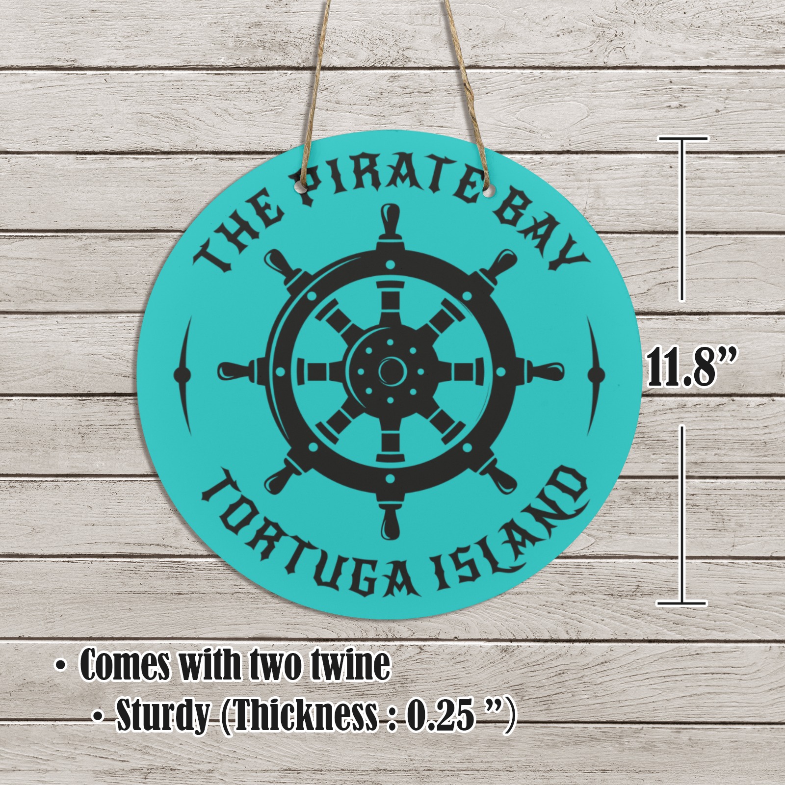 Custom Round Wooden Door Sign | US-Based Fulfillment – InterestPrint