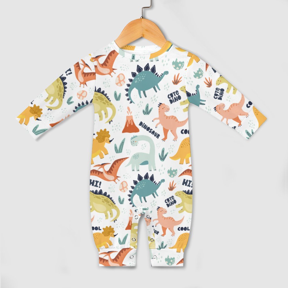 Custom Long Sleeve Baby Romper - Design Your Own | InterestPrint