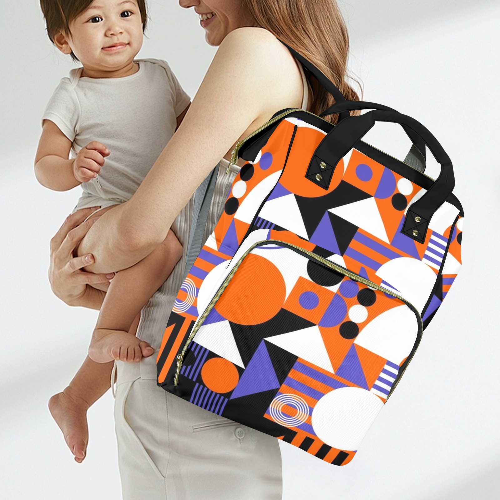 New Custom Diaper Bag-Large(Model 1688）- InterestPrint